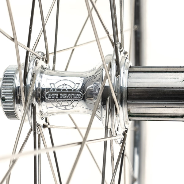 Velocity Aileron Polished w/ SON 28 Dynamo Front and White Industries Rear Hubs Aluminum ...