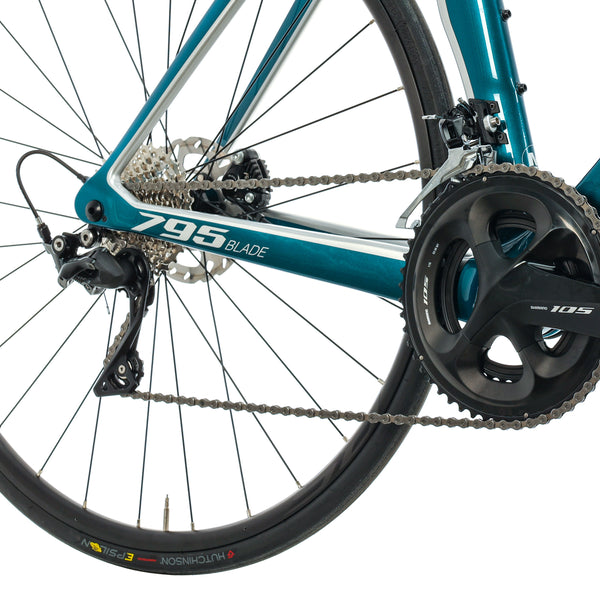 LOOK 795 Blade Disc Metallic Blue Silver Glossy | The Pro's Closet