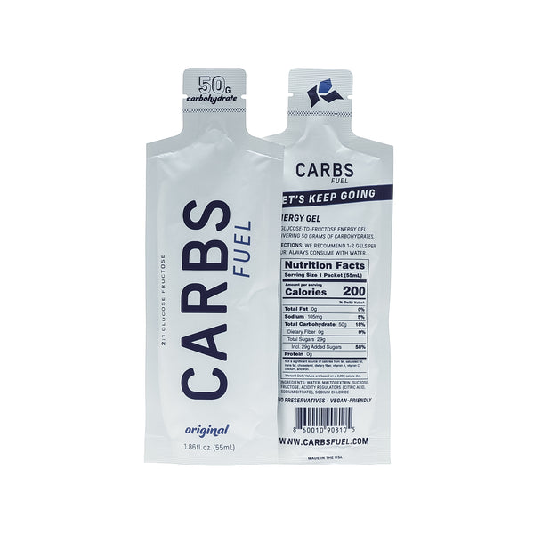 Carbs Fuel Original 50g Energy Gels - ONT10174 | TPC - The Pro's Closet