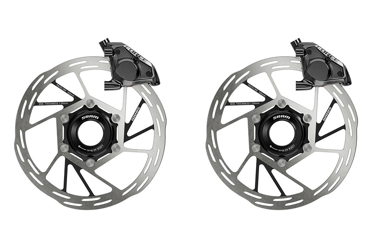 SRAM Force eTap AXS Road Groupset - 2x12-Speed, HRD Shift/Brake Levers, FM Calipers, Rotors ...