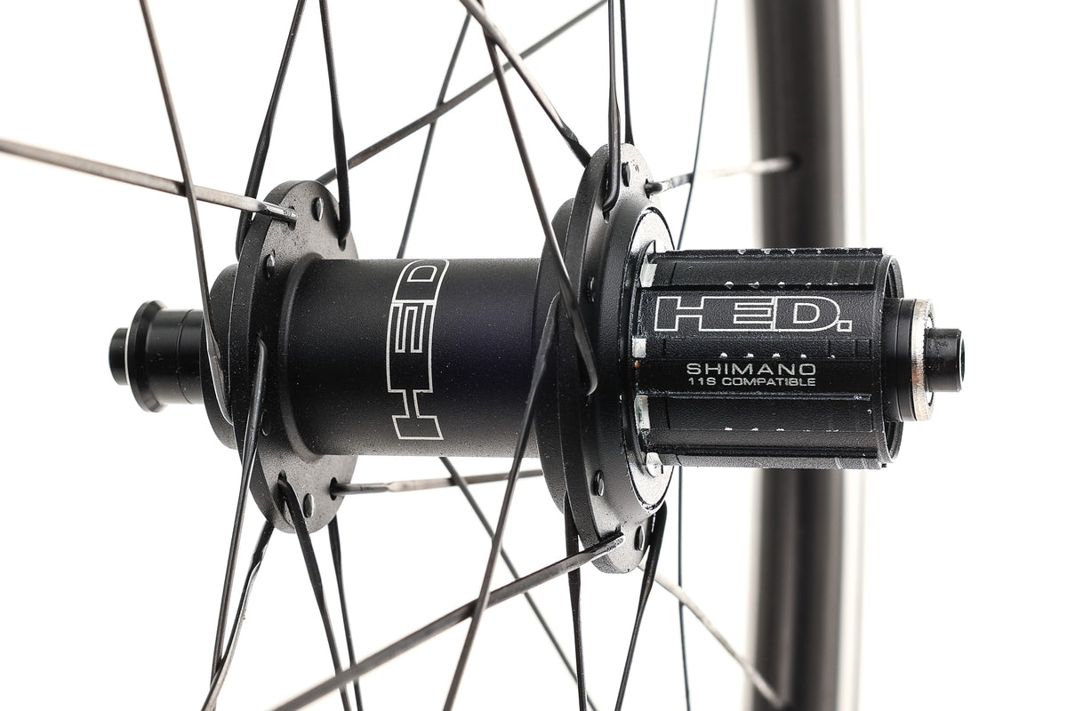 HED Jet RC6 Black Carbon/Alloy Tubeless 700c Whe | The Pro's Closet