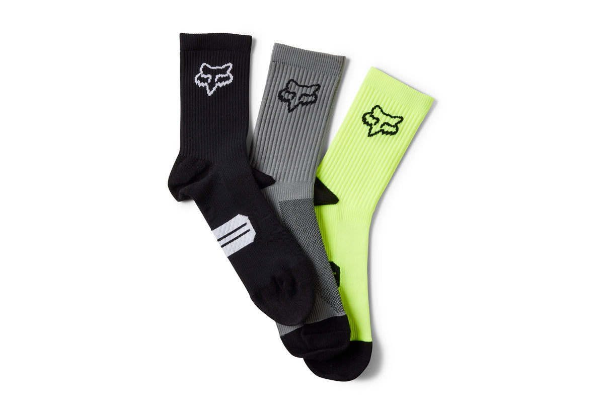 Fox Racing 6" Ranger Socks Prepack Multi Color | The Pro's Closet