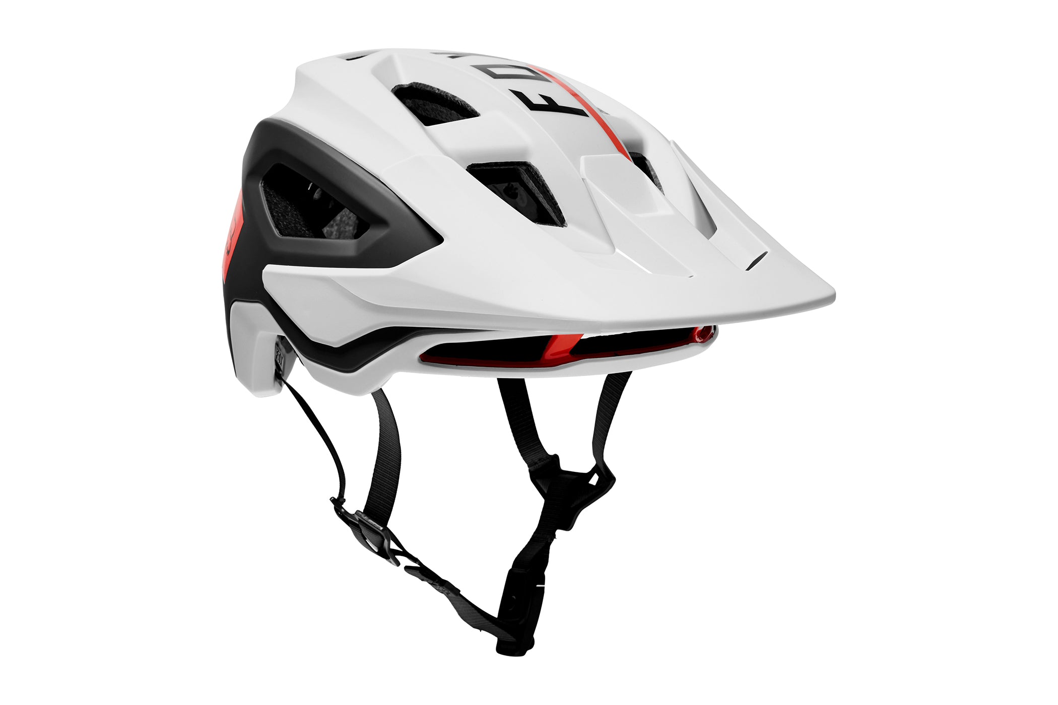 Fox Racing Speedframe Pro Bike Helmet Blocked White/Black | The Pro's ...