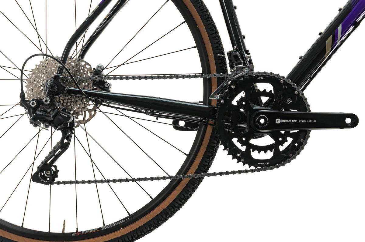 Bombtrack Hook Glossy Black Purple Gravel Bike - 2022, Medium | The Pro ...