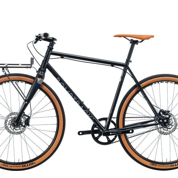 Bombtrack Outlaw Matte Black/Navy Blue Commuter Bike - 2022, Large ...
