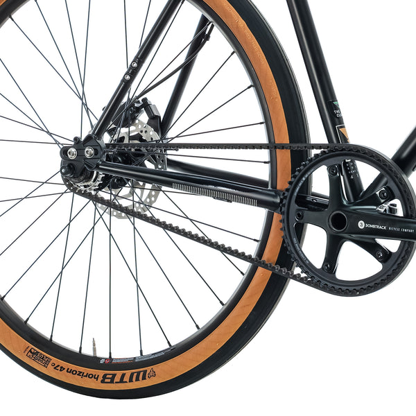 Bombtrack Outlaw Matte Black/Navy Blue Commuter Bike - 2022, Large ...