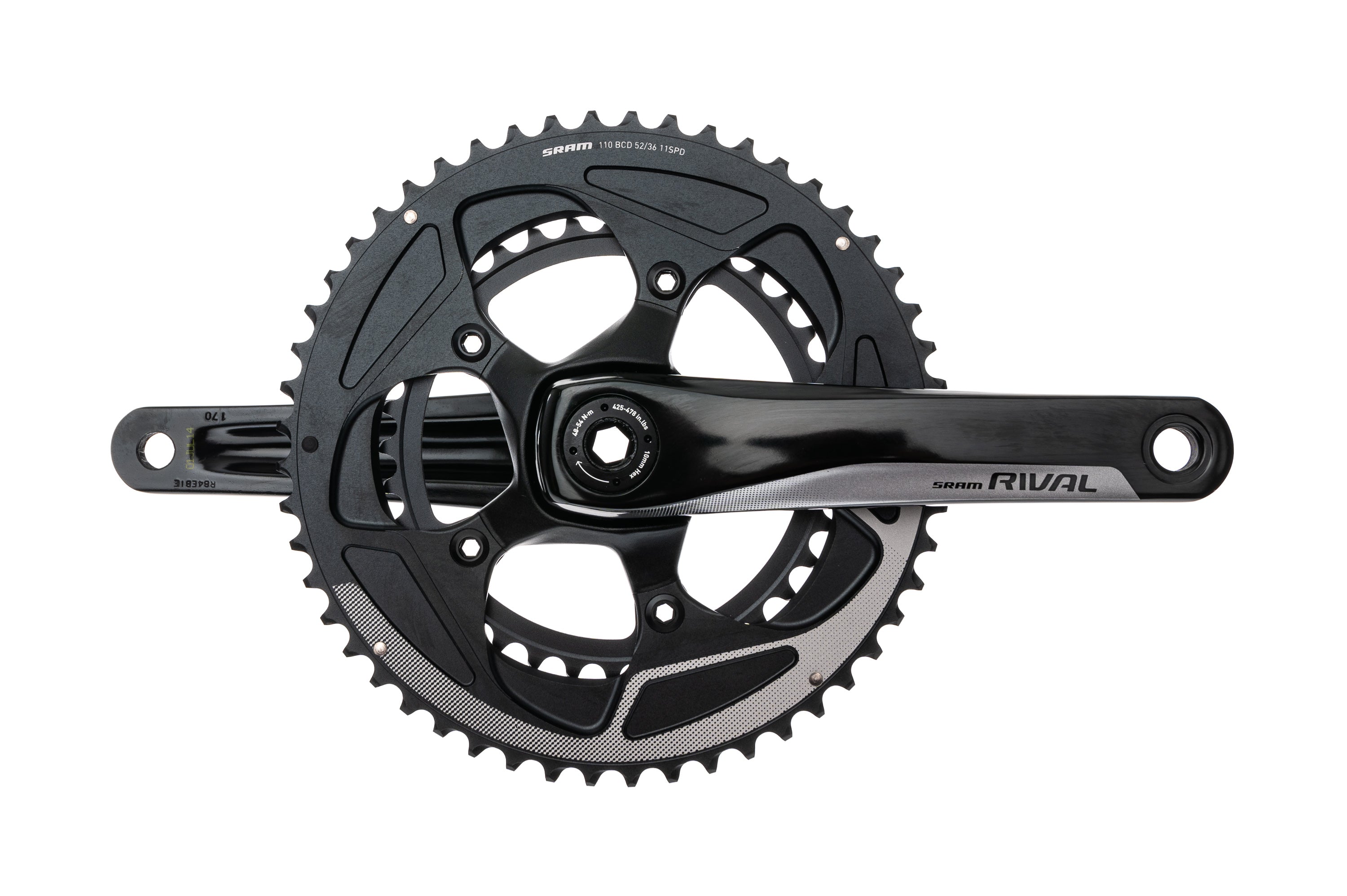 SRAM Rival 22 Crankset 11 Speed 170mm 52/36T 110 | The Pro's Closet