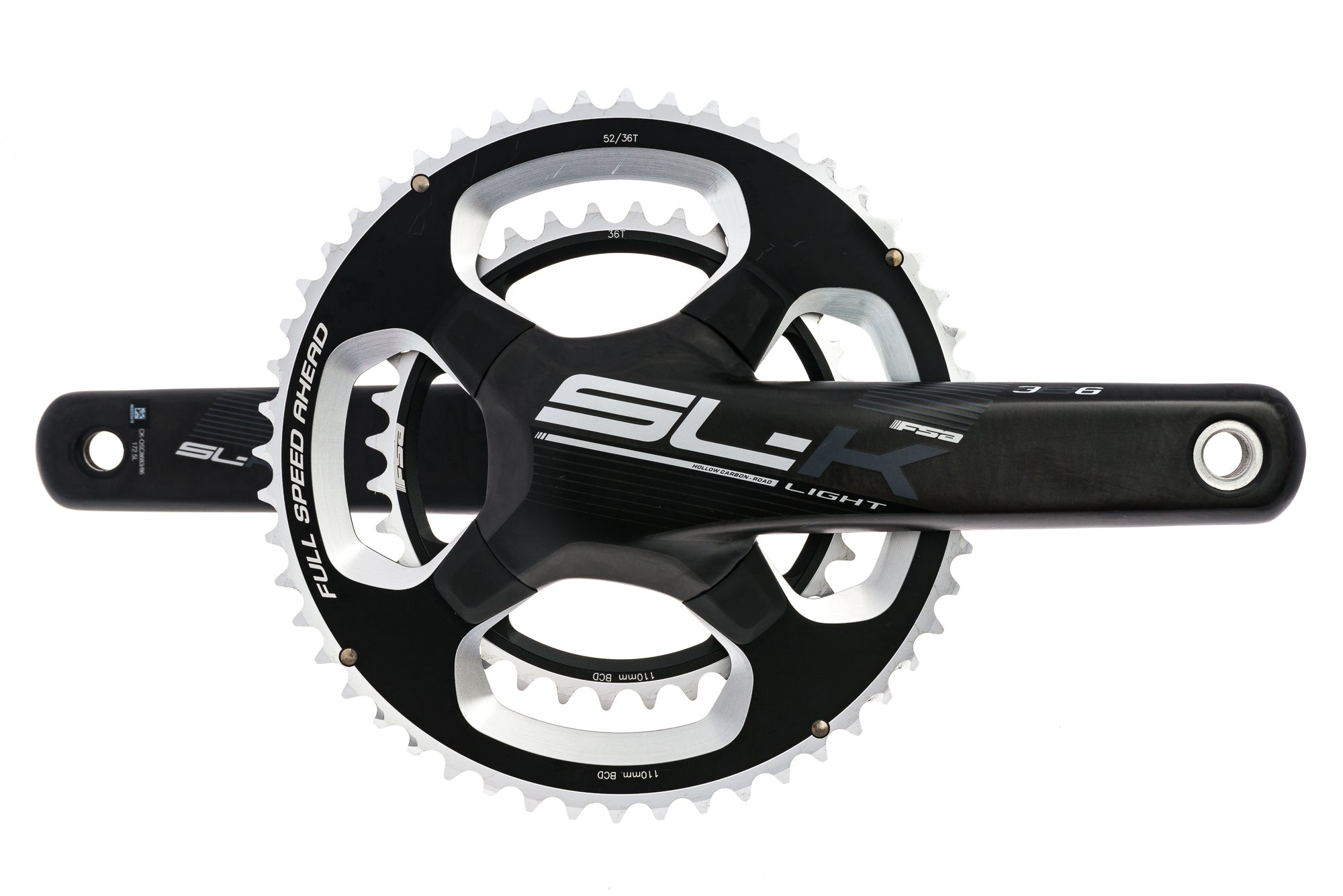 FSA SLK Light Crank Set 11 Speed 172.5mm 52/36T | The Pro's Closet