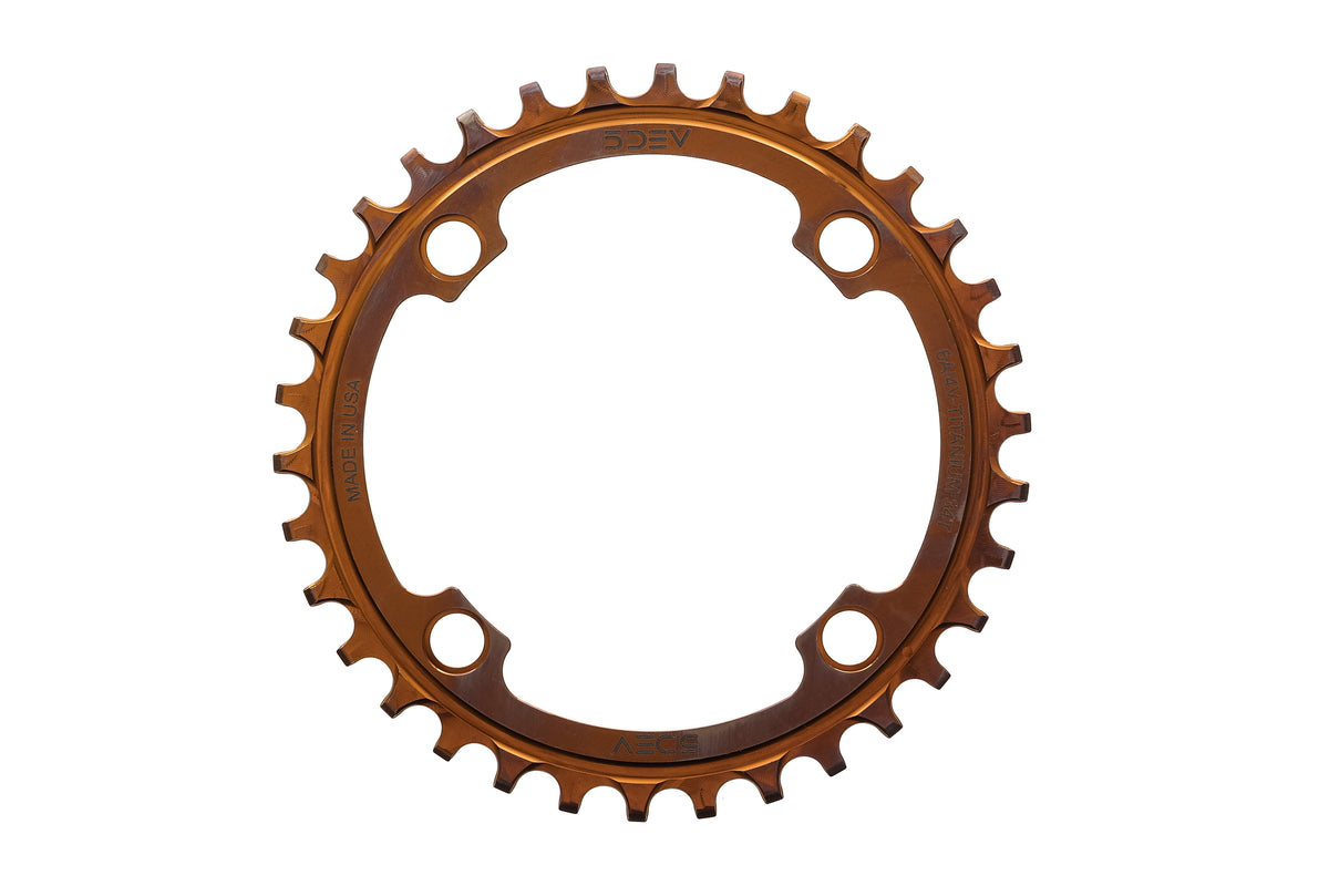 5DEV 104BCD Titanium Chainring | The Pro's Closet