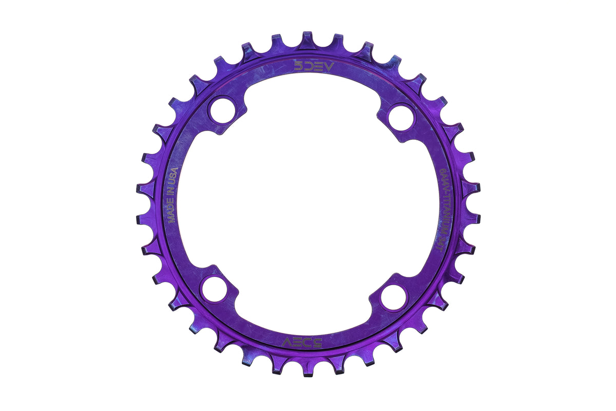 5DEV 104BCD Titanium Chainring | The Pro's Closet