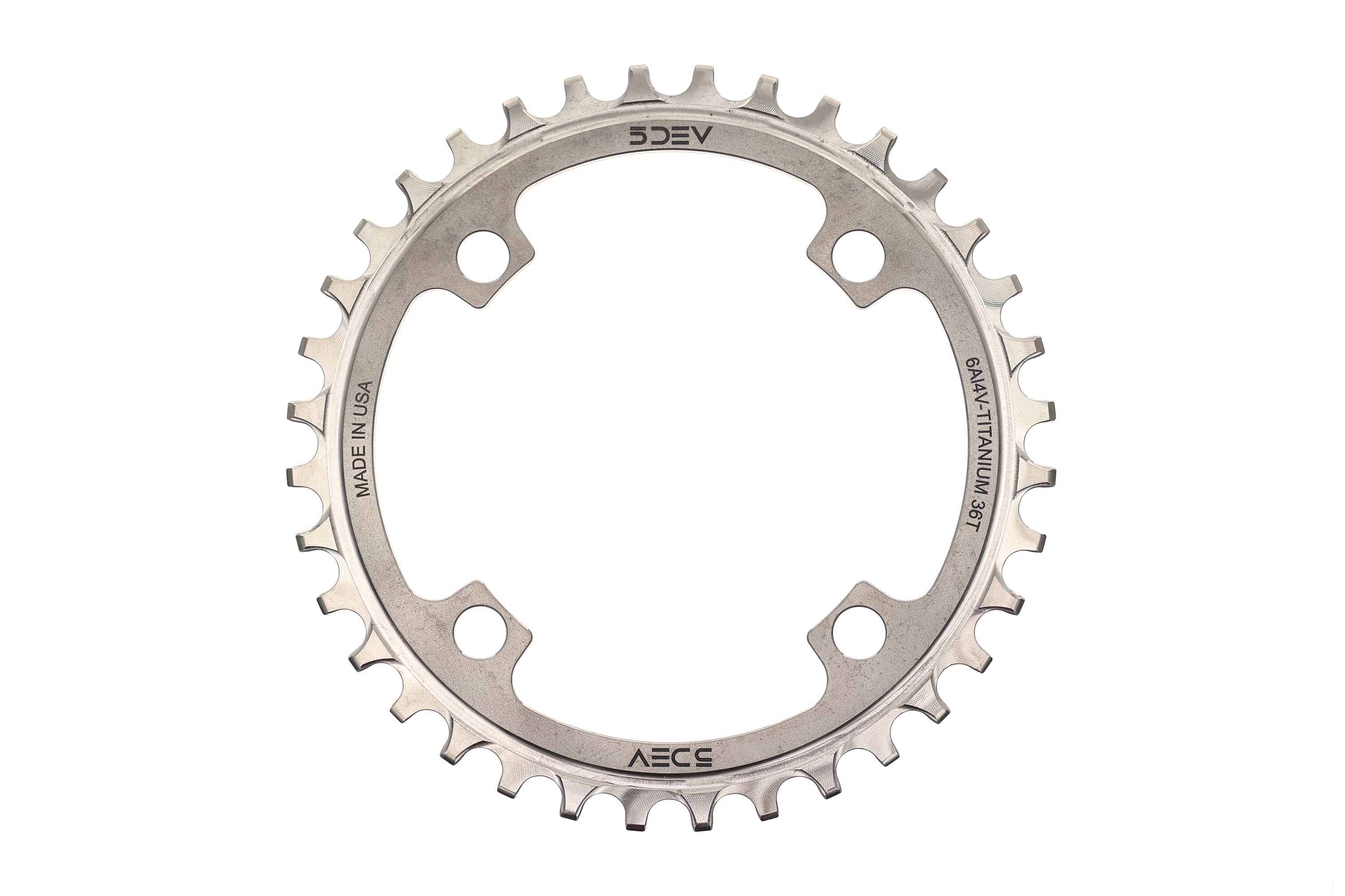 5DEV 104BCD Titanium Chainring | The Pro's Closet