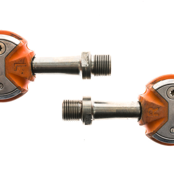 Speedplay Zero Titanium Pedals Clipless Orange | The Pro's Closet