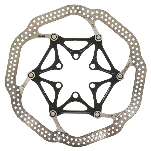 Avid HSX Brake Rotor 160mm 6 Bolt Black / Silver | The Pro's Closet