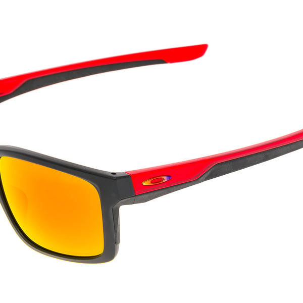 Oakley Mainlink Sunglasses Matte Black/Ruby Fram | The Pro's Closet