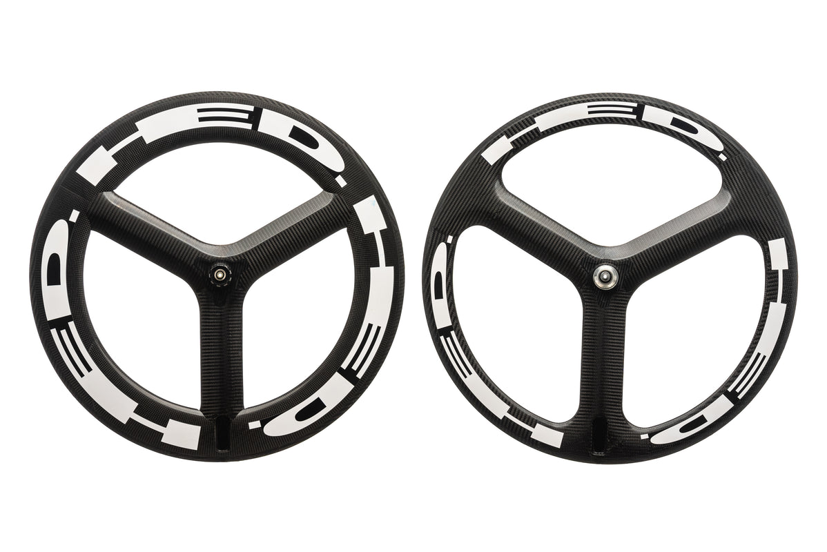 HED Tri Spoke Carbon Tubular 700c Wheelset | The Pro's Closet