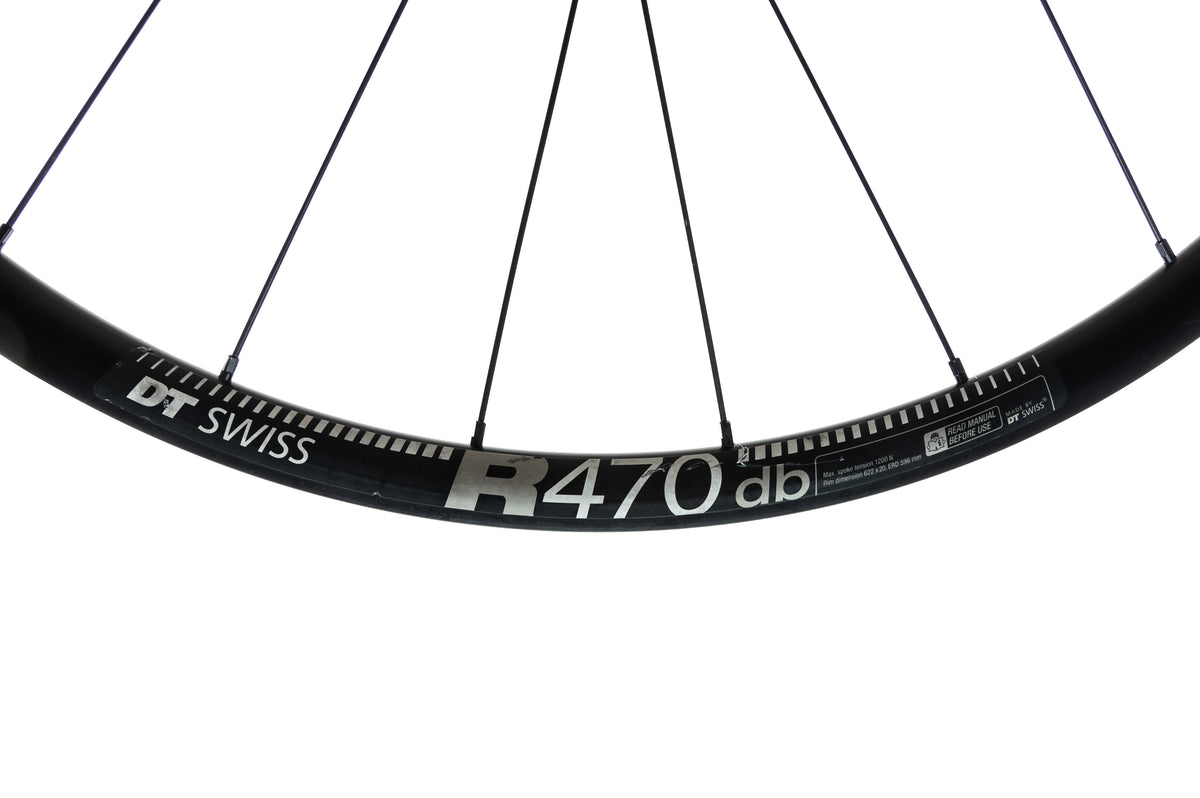DT Swiss R470 db Aluminum Tubeless 700c Wheelset | The Pro's Closet