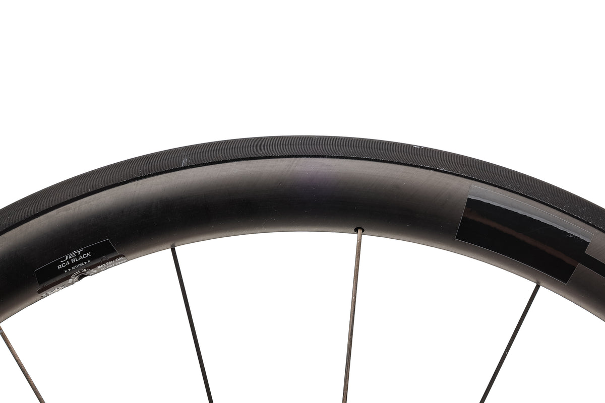 HED Jet RC4 Black Carbon Tubeless 700c Wheelset | The Pro's Closet