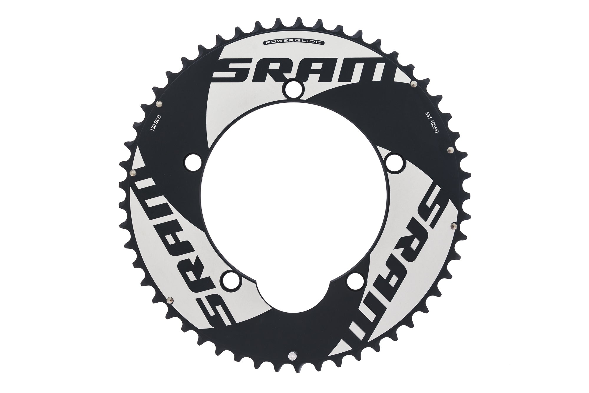 SRAM TT Chainring 10 Speed 53T 130mm BCD Black | The Pro's Closet